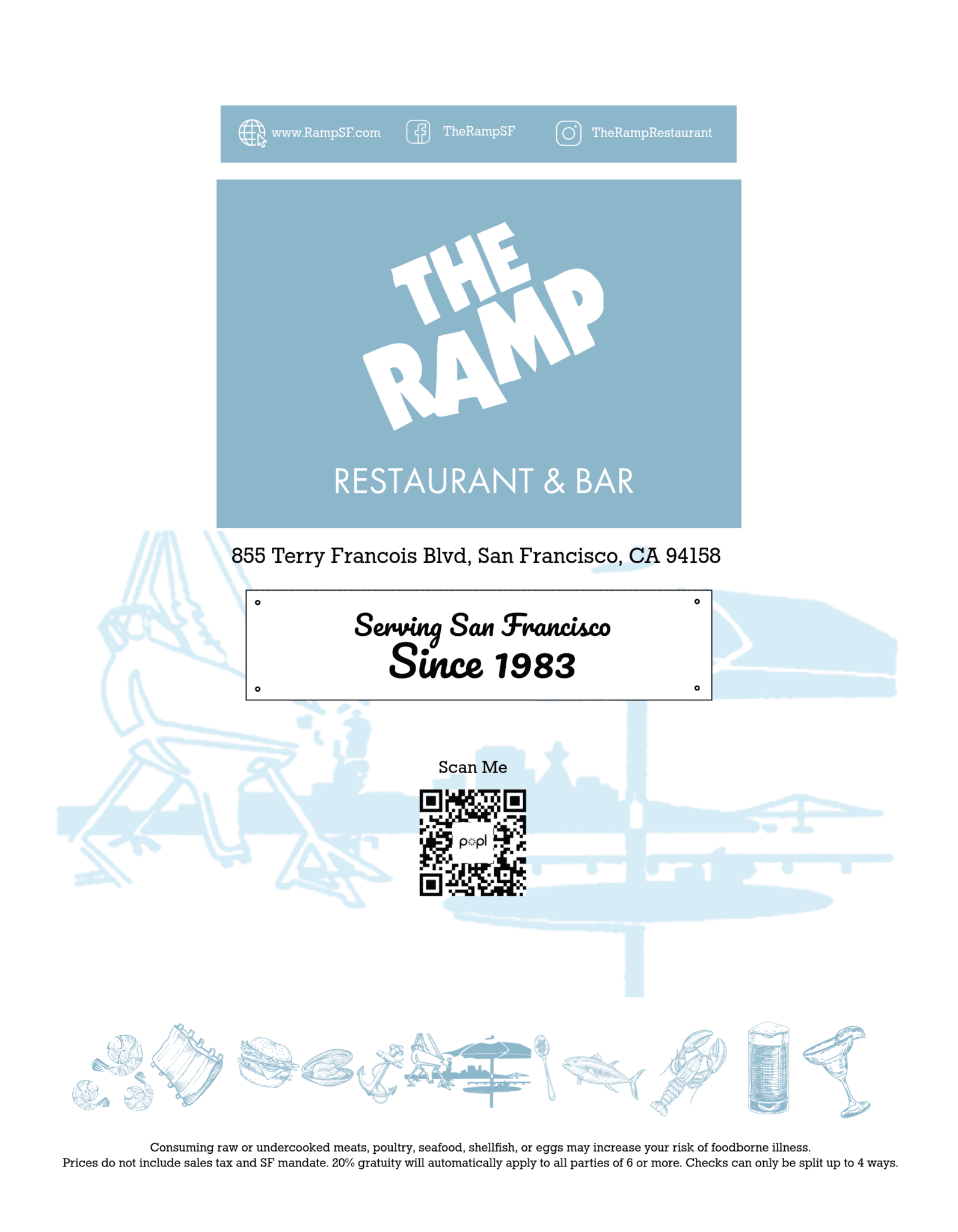 Menu - The Ramp Restaurant